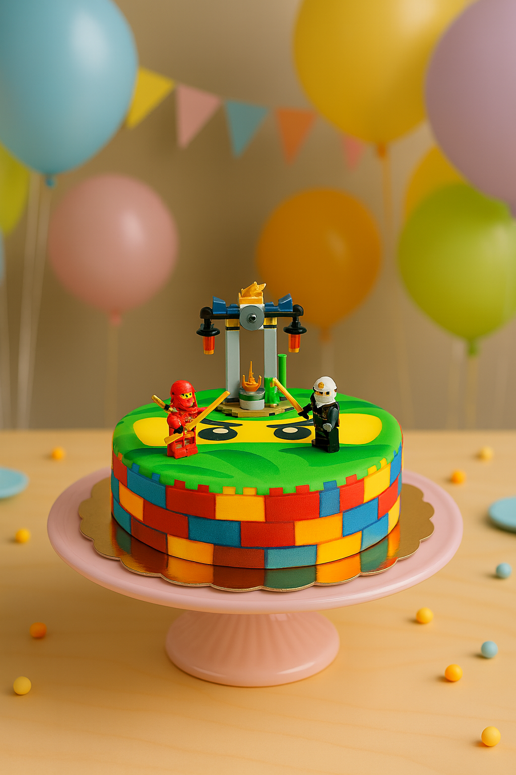 Lego® Ninjago® op Ninja-Taart – deineTorte.de